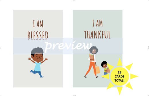 Positive Affirmation Cards for Black Boys, Motivational Cards, Daily ...