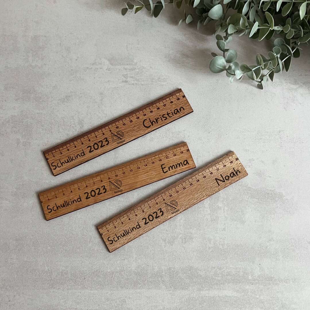 Gifts for Starting School, Personalized Ruler, Desired Name, Motif ...
