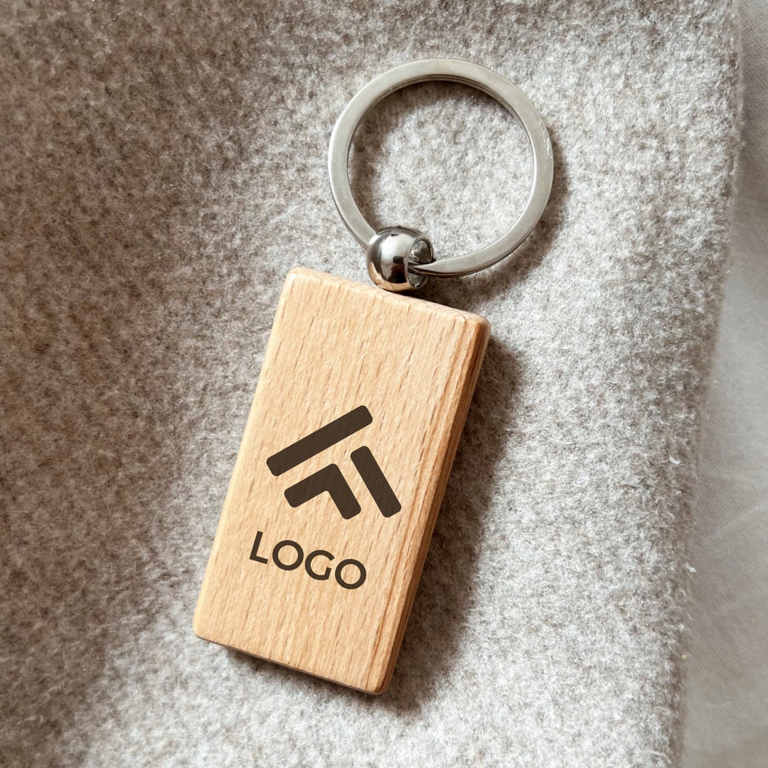 Engraved Logo Keychain Custom Logo Keychain Personalized Key Ring Men ...