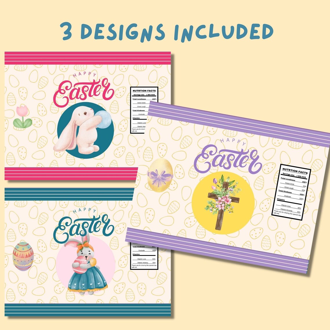 Printable Chip Bag - Easter Chip Bag - Cross Chip Bag - Religious Chip ...