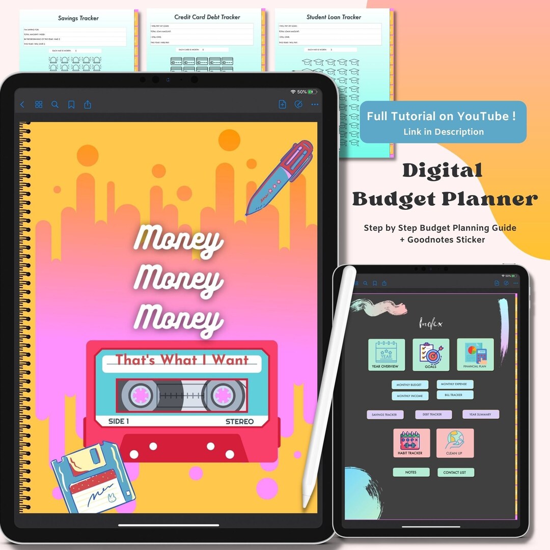 Digital Budget Planner For IPad Budget For Beginners Dark Mode Planner