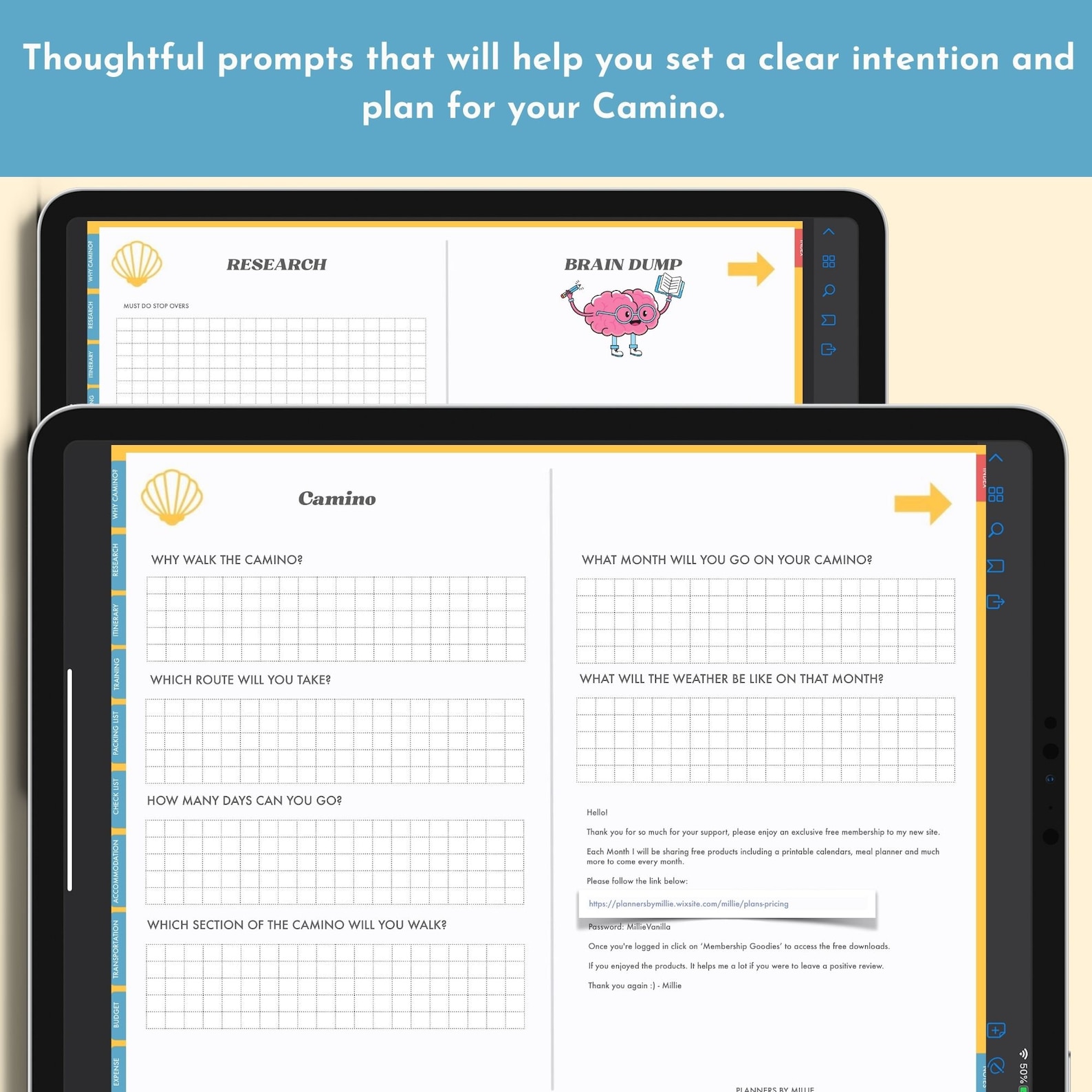 Camino De Santiago Buen Camino Digital Journal Camino - Etsy