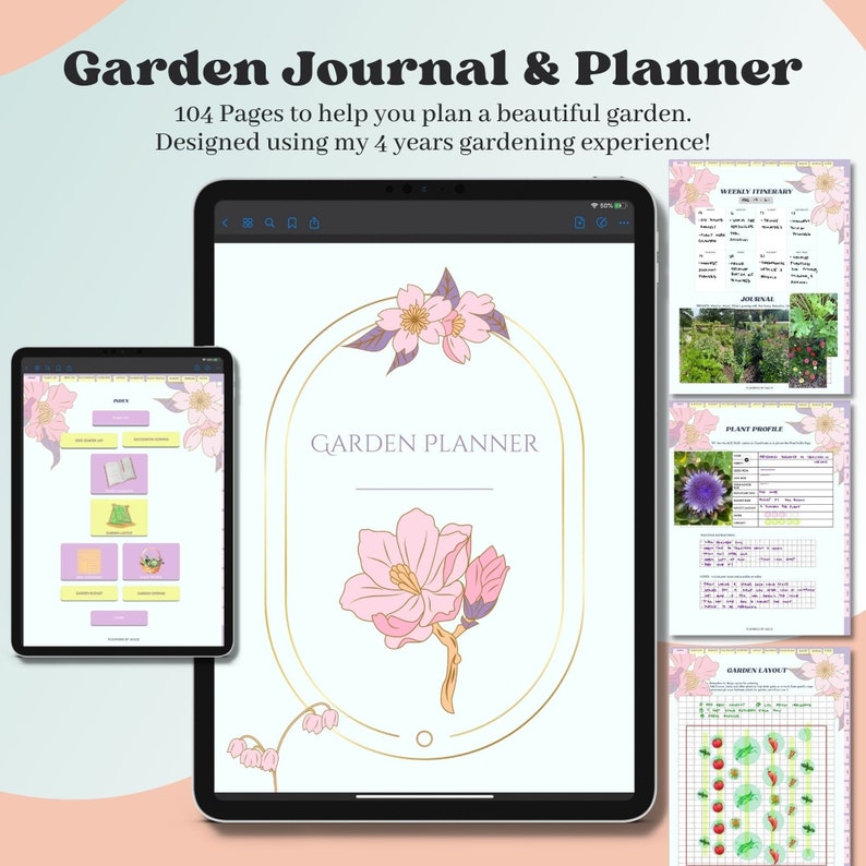 Goodnotes Garden Notebook Digital Vegetable Garden Journal Plant Care ...