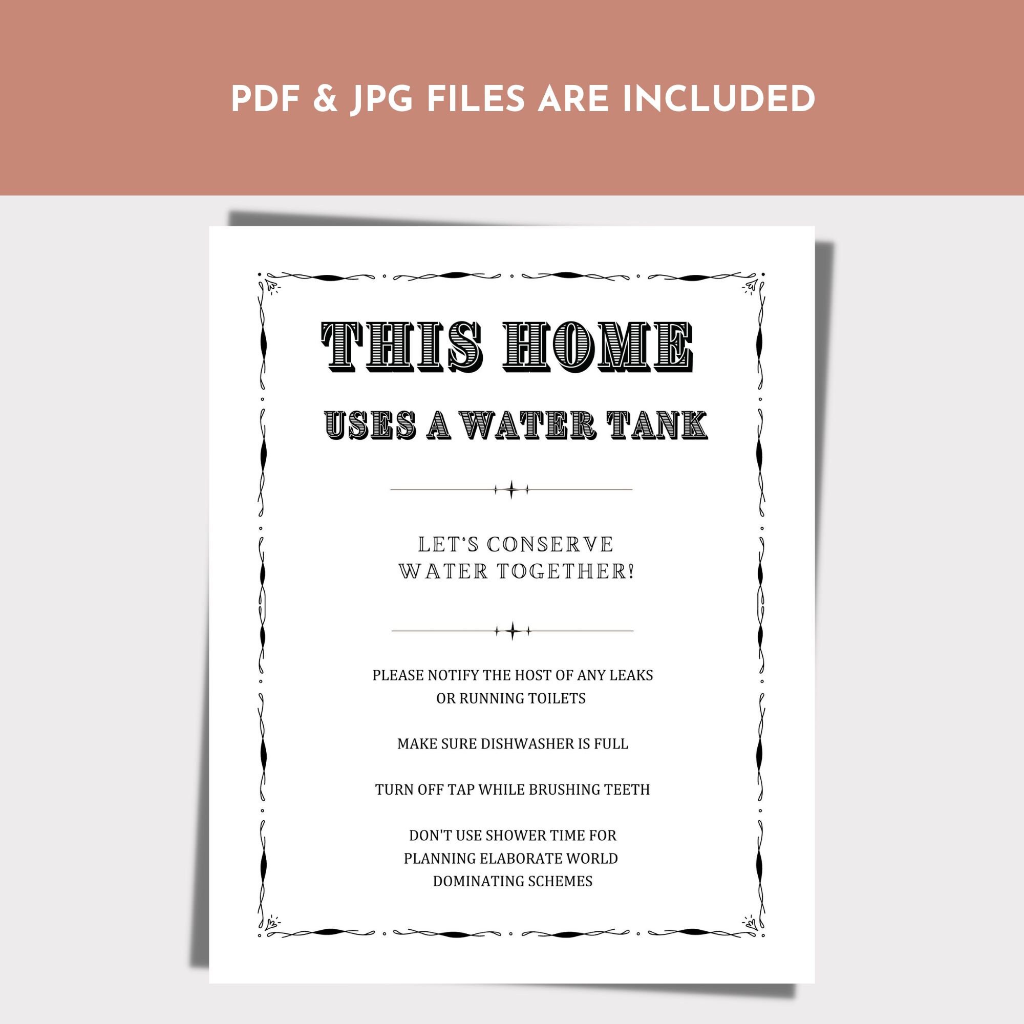 Do Not Waste Water Sign - Printable Save Water Sign - Drought Sign ...