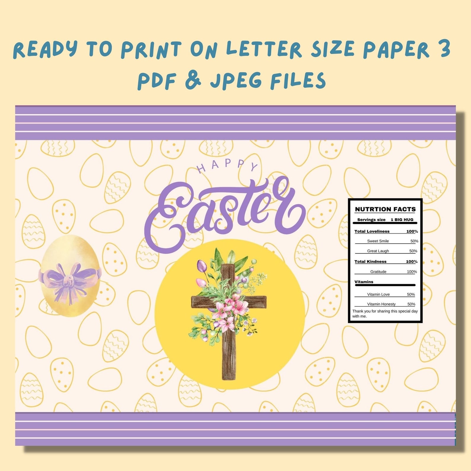 Printable Chip Bag - Easter Chip Bag - Cross Chip Bag - Religious Chip ...