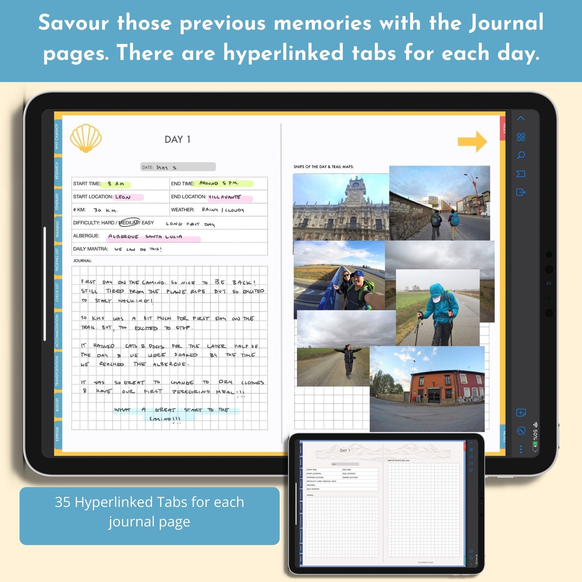 Camino De Santiago Buen Camino Digital Journal Camino Gift - Etsy