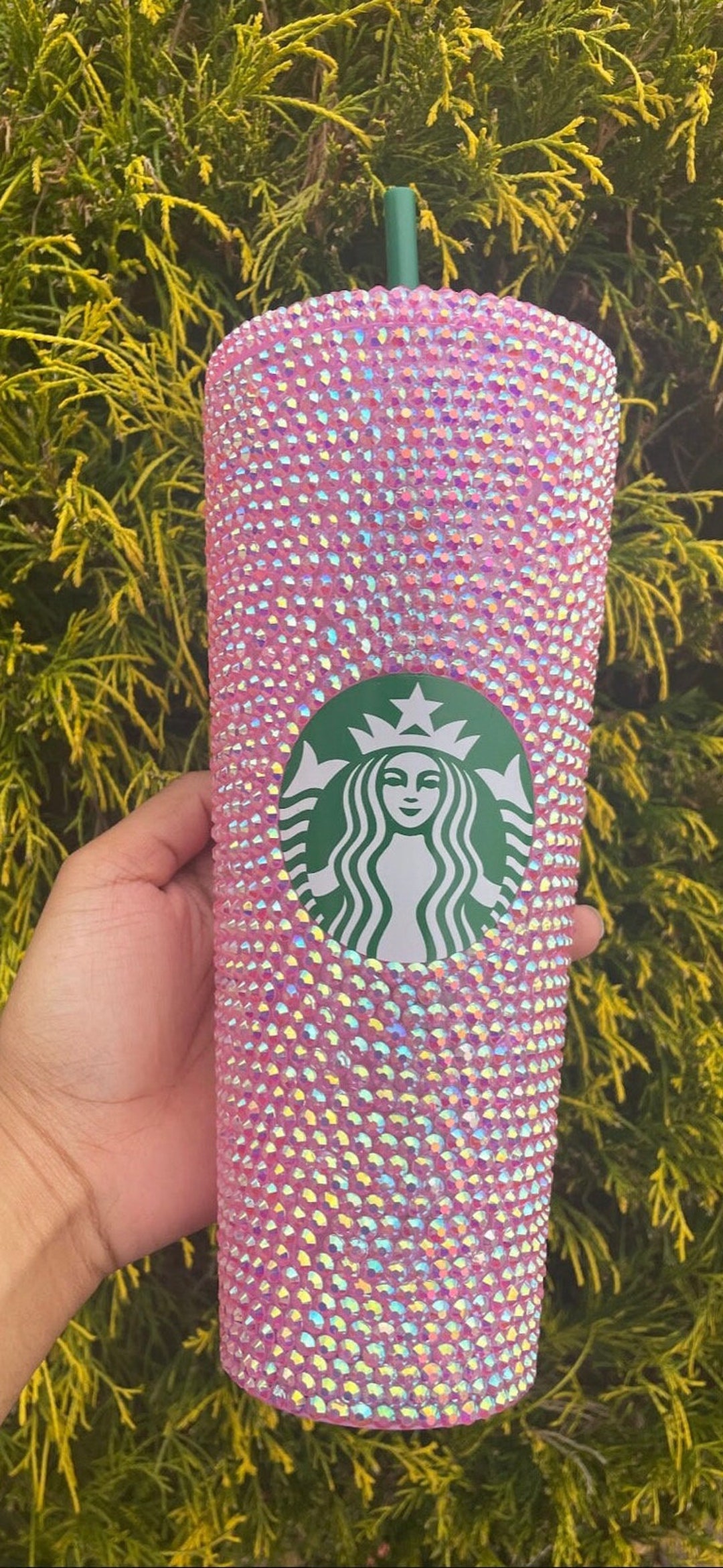 Sky Blue Fully Blinged 24oz Starbucks Cold Venti Cup - Etsy