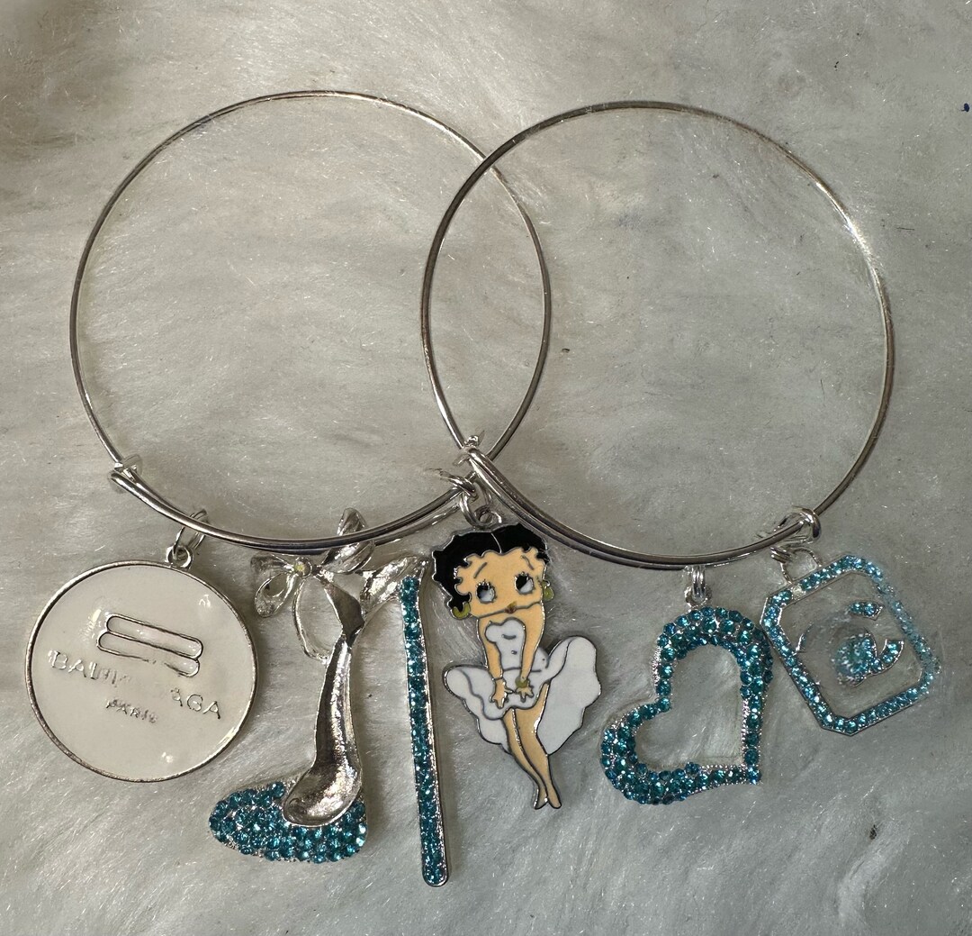 Betty Boop Turquoise and White Bling Arm Candy - Etsy