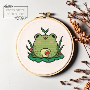 Frog Cross Stitch Bundle Frog Cross Stitch Pattern Bundle Cross Stitch ...
