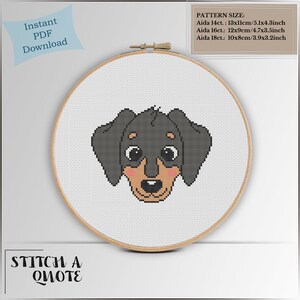 Cute Cross Stitch Pattern Dog Cross Stitch Simple Cross Stitch Chart ...