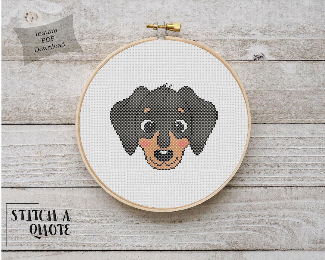 Cute Cross Stitch Pattern Dog Cross Stitch Simple Cross Stitch Chart ...