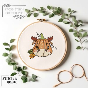 Autumn Cross Stitch Pattern Autumn Pumpkin Cross Stitch PDF Instant ...