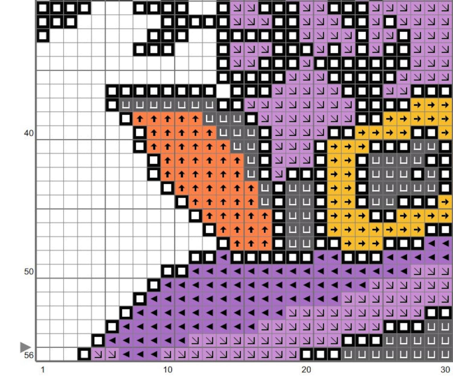 Halloween Cross Stitch Pattern Halloween Simple Cross Stitch - Etsy