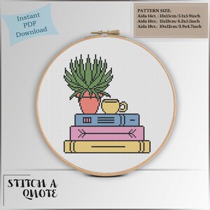 Plant Cross Stitch Pattern Plant Cross Stitch Pattern Instant PDF ...