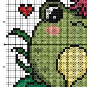 Frog Cross Stitch Pattern Simple Frog Cross Stitch Modern Cross Stitch ...