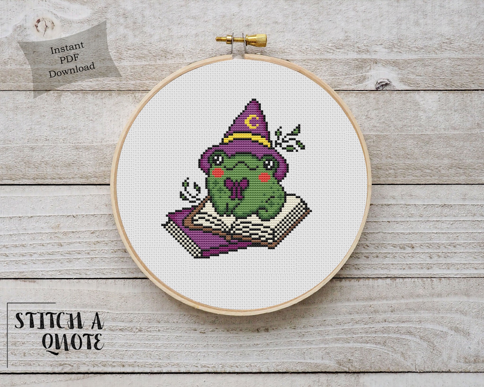 Halloween Cross Stitch Pattern Simple Frog Cross Stitch Modern - Etsy UK