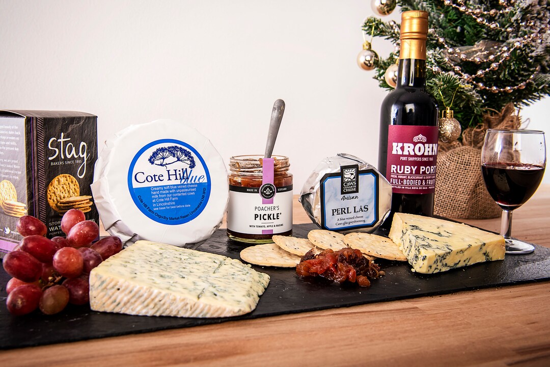 Port and Blue Cheese Hamper - Etsy UK