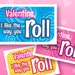 Kids Valentine Cards, I Like the Way You Roll, Valentine, Classroom ...
