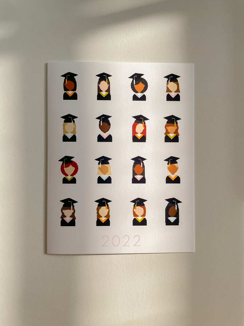 2023 Graduation Card, Congrats Grad Blank Greeting Card, Female ...
