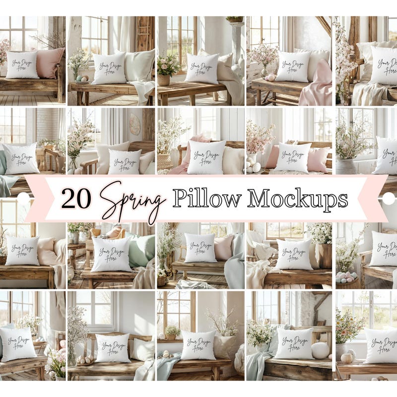 Pillow Mockup - Etsy
