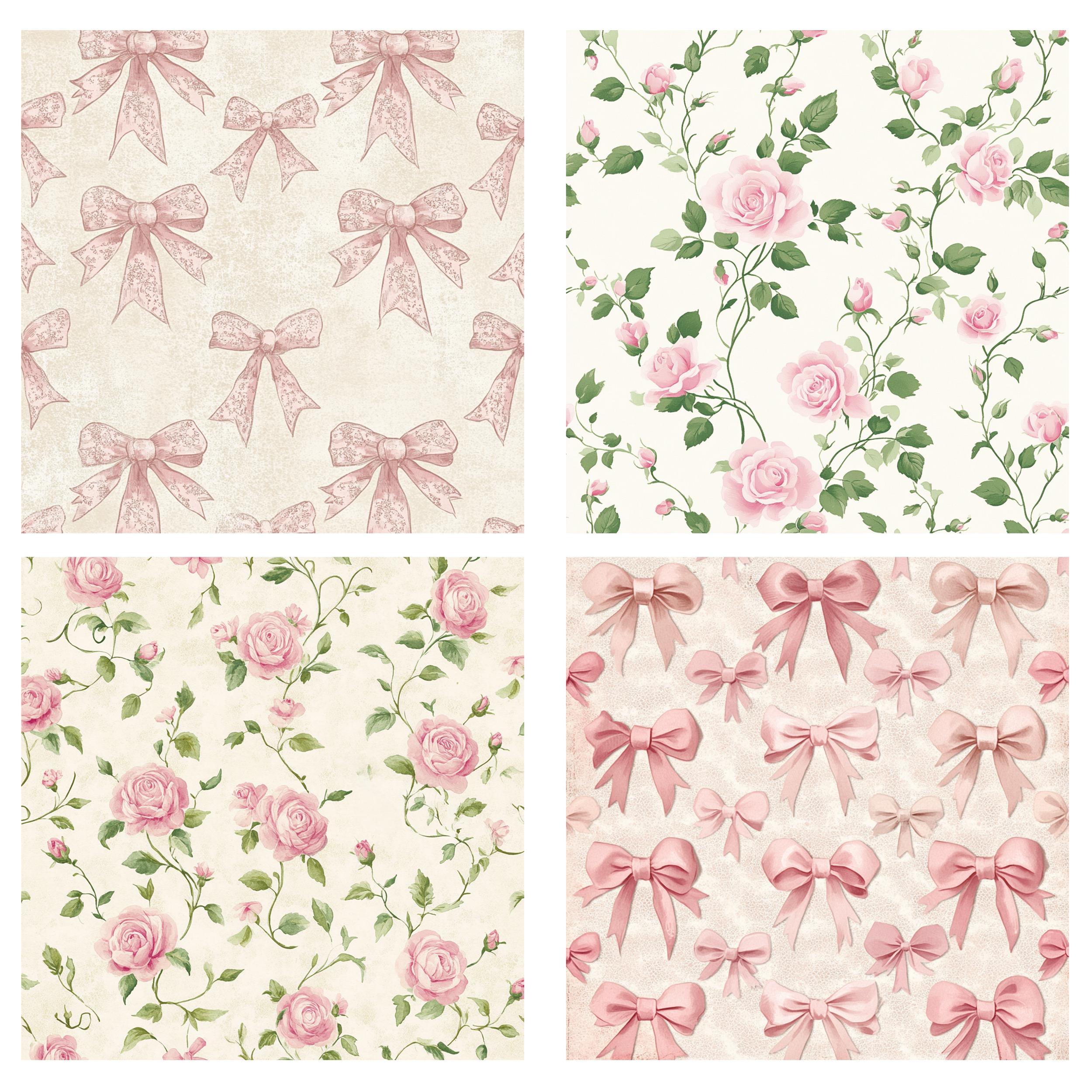 20 Grandmillennial Dream Digital Paper | 12x12in Bundle | Commercial ...