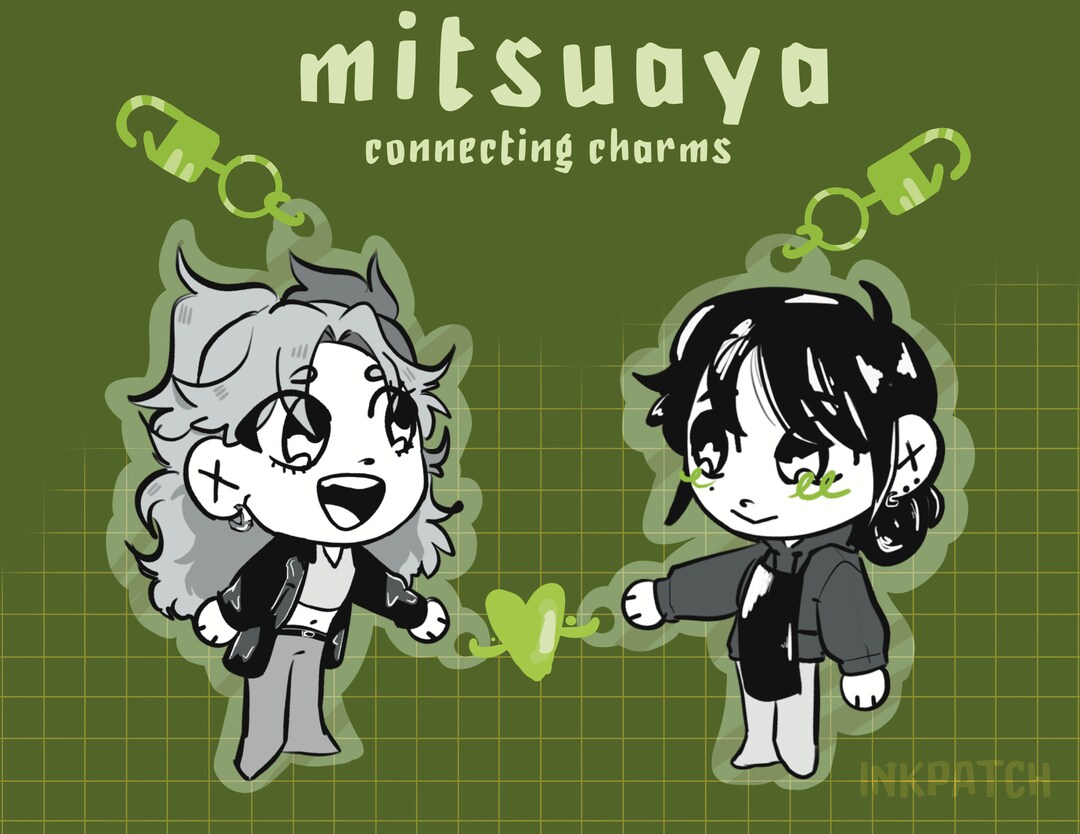 Mitsuaya Connecting Magnetic Hearts Keychains | WLW Manga | WLW ...