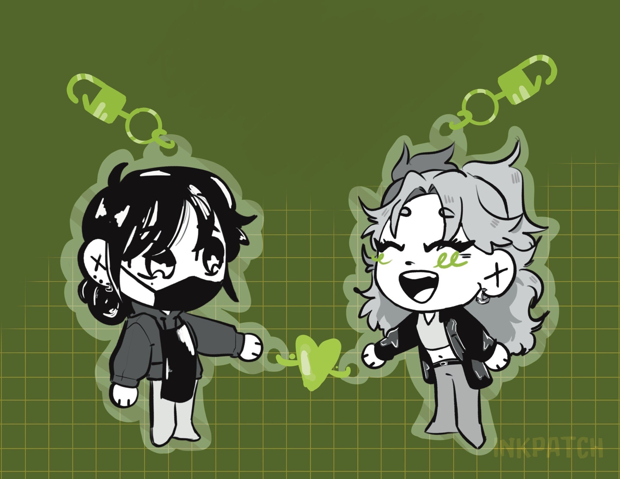 Mitsuaya Connecting Magnetic Hearts Keychains | WLW Manga | WLW ...