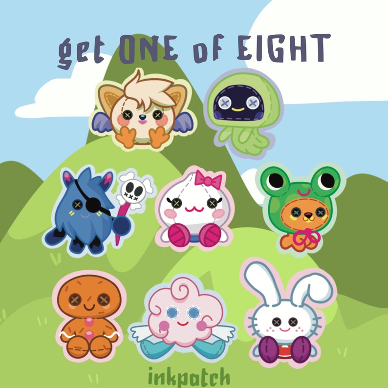 MM Sticker Mystery Bag Moshi Random Sticker Random Sticker Bag - Etsy