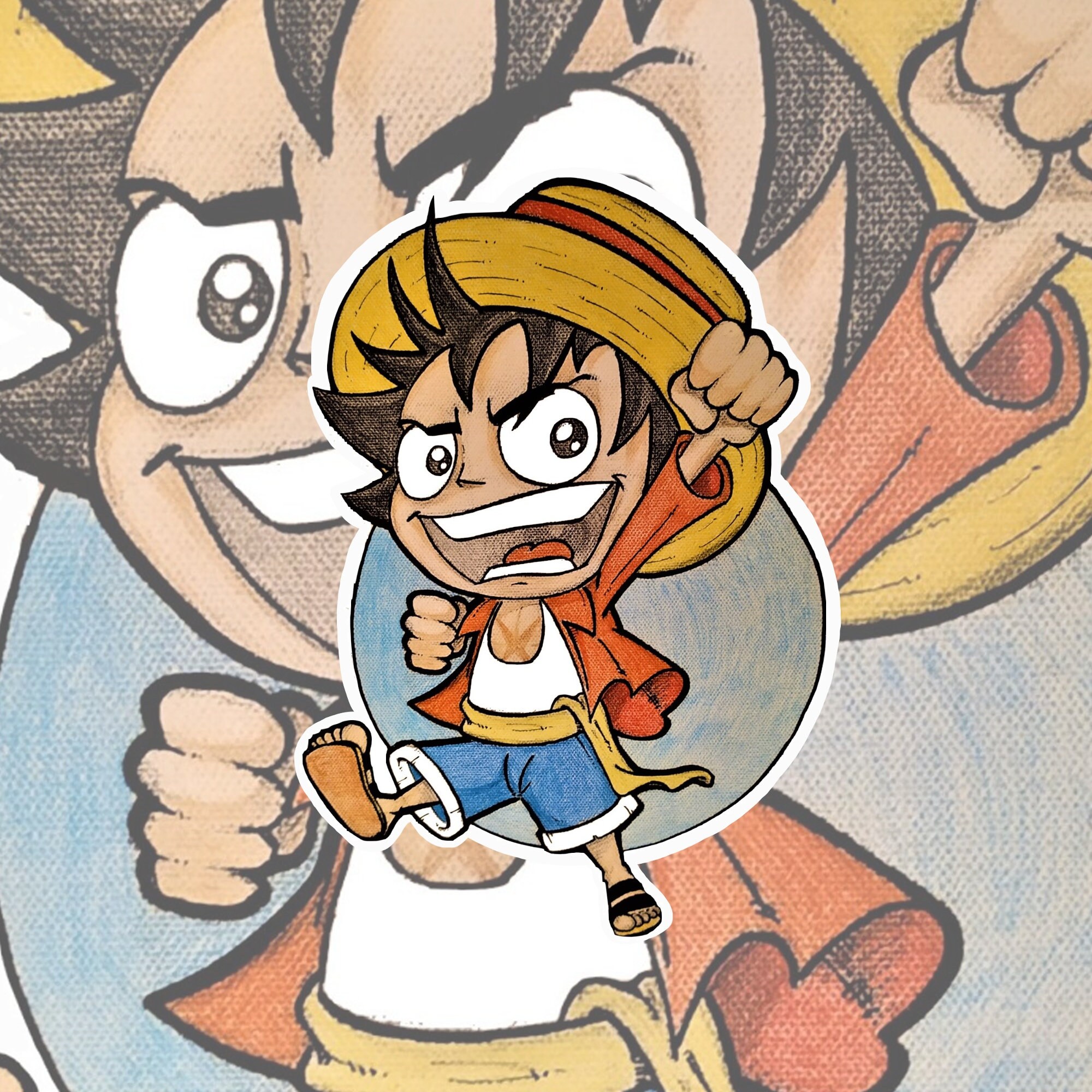 Sticker Luffy One Piece | Etsy