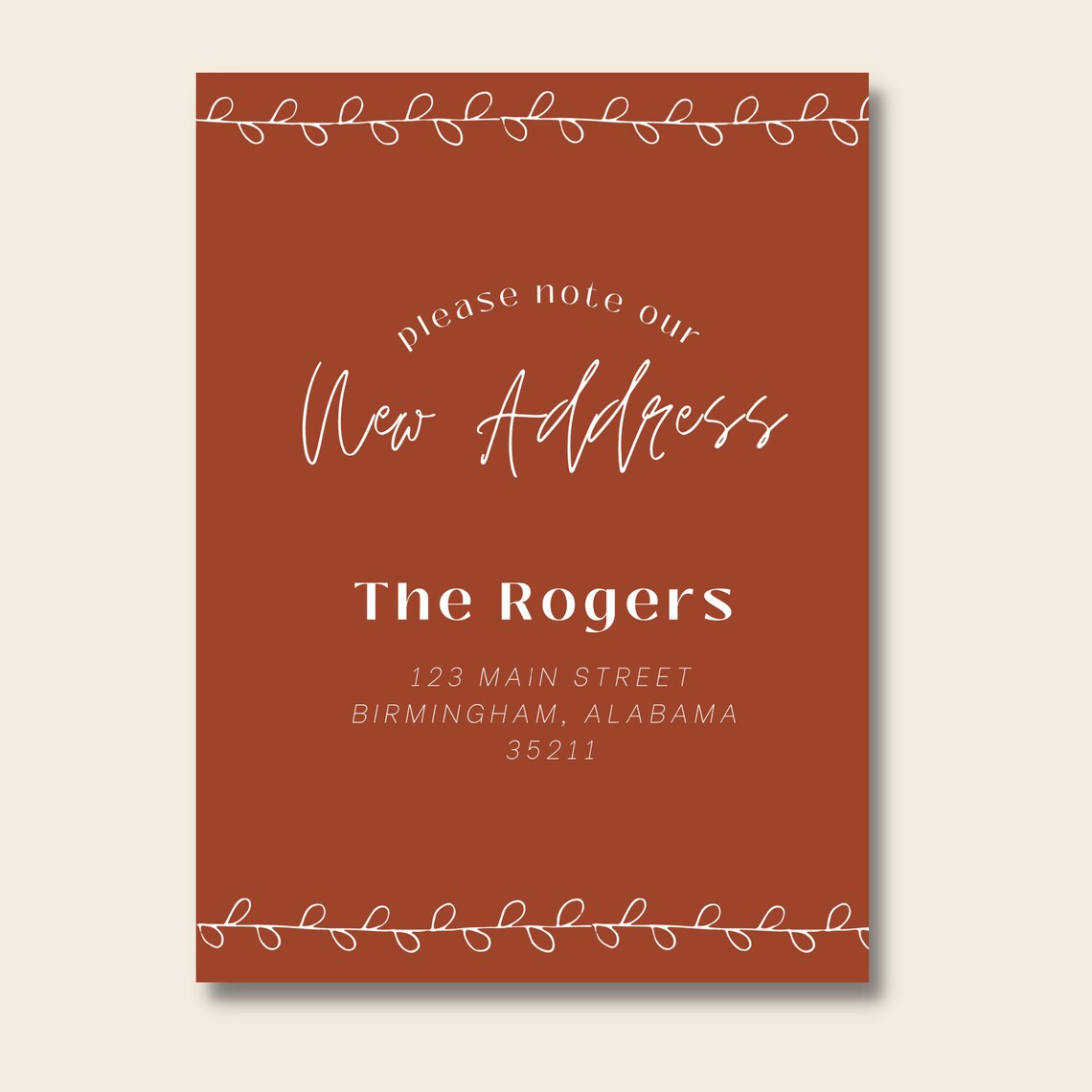 Editable Moving Announcement Invitation | Editable Canva Template ...