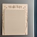 To Do List | Reusable White Board Dry Erase | Things to Do - Etsy