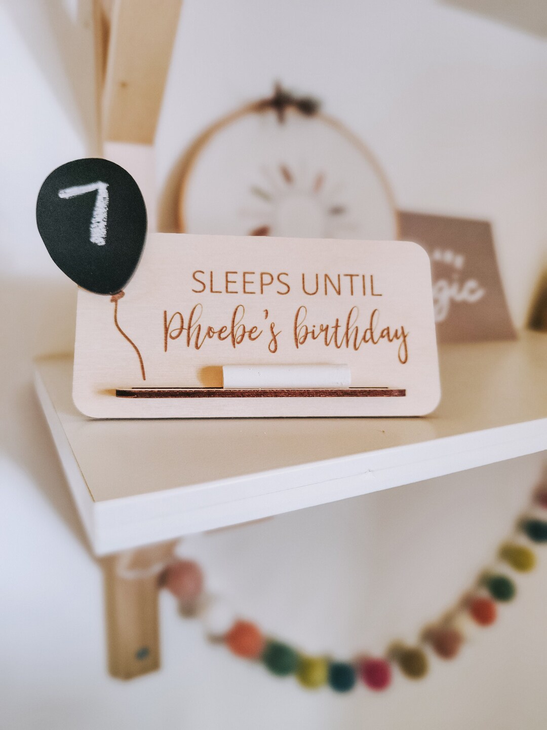 Custom Countdown to Birthday Board | Personalised Countdown to Any ...
