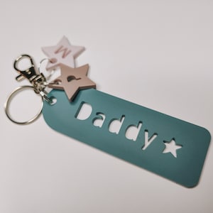 Daddy Keyring | Father's Day | Mummy Keychain | Grandparent Key Ring ...