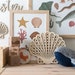 Rattan Seashell Boho Nursery Decor Rattan Effect Shell Mermaid Decor ...