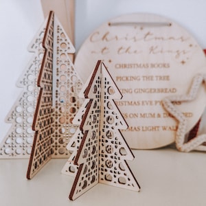 Rattan Christmas Tree | Interlocking Stand up Rattan Cane Effect Tree ...