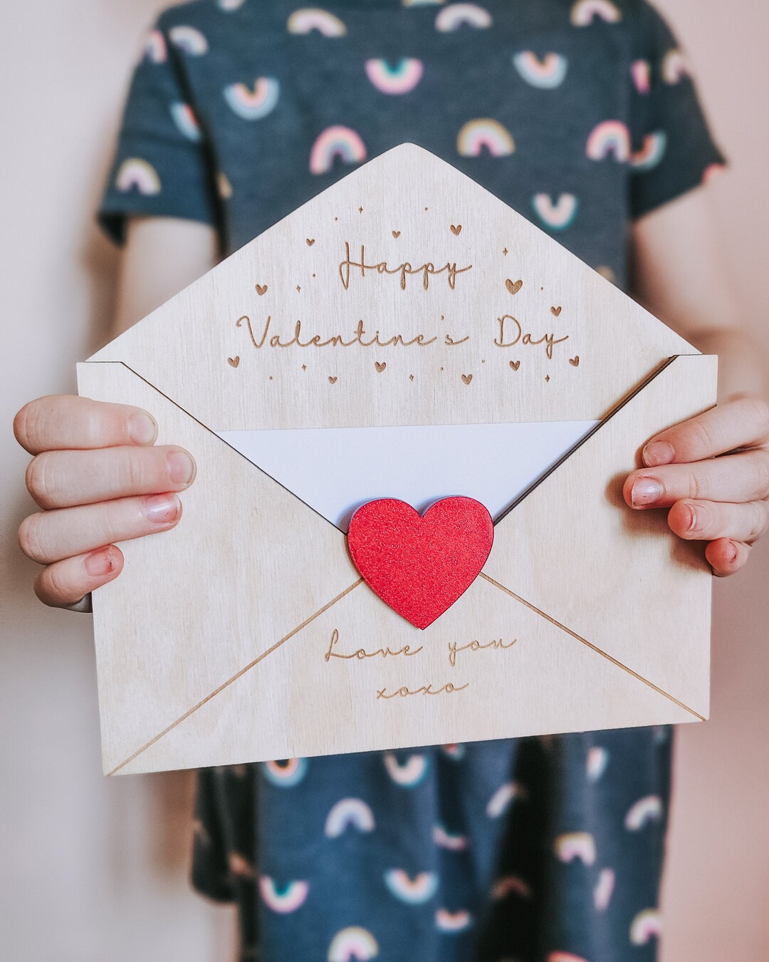 Love Note Holder Valentine's Gift Wooden Envelope Voucher Holder - Etsy UK