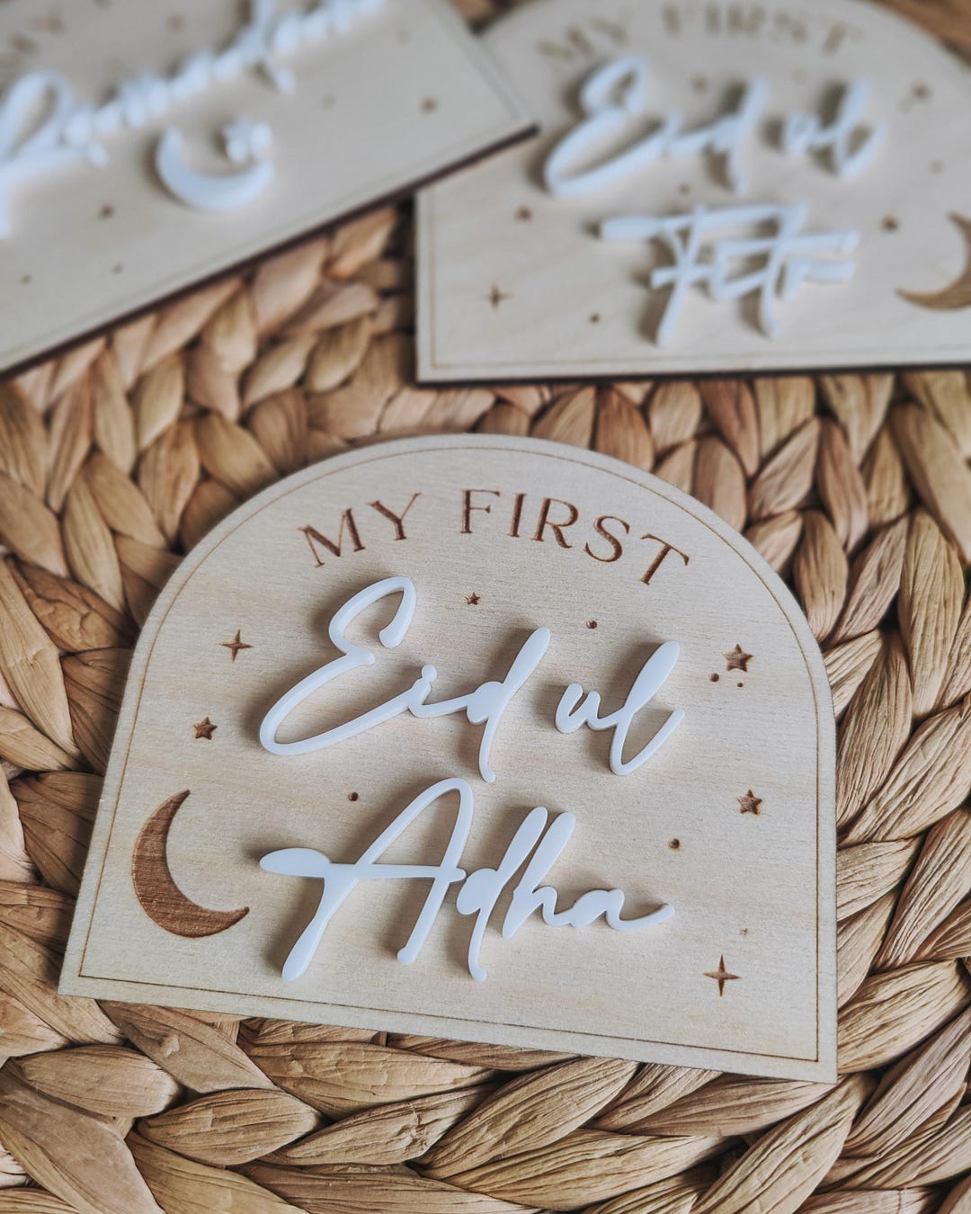 My First Eid Ul Adha Wooden Photo Prop: Laser Engraved Plaque - Etsy