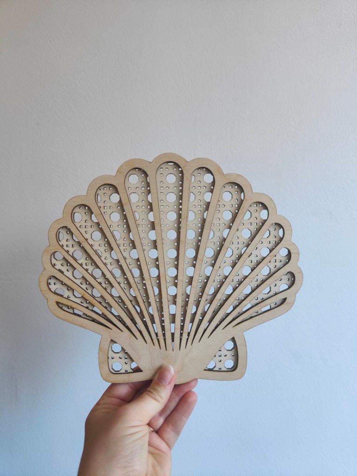 Rattan Seashell Boho Nursery Decor Rattan Effect Shell - Etsy