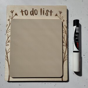To Do List | Reusable White Board Dry Erase | Things to Do - Etsy