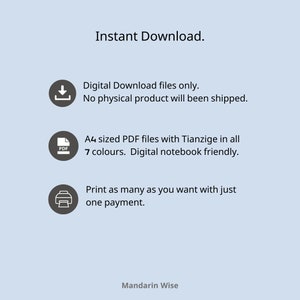 Chinese Vocabulary Worksheet Printable, Colored Mandarin Vocabulary ...