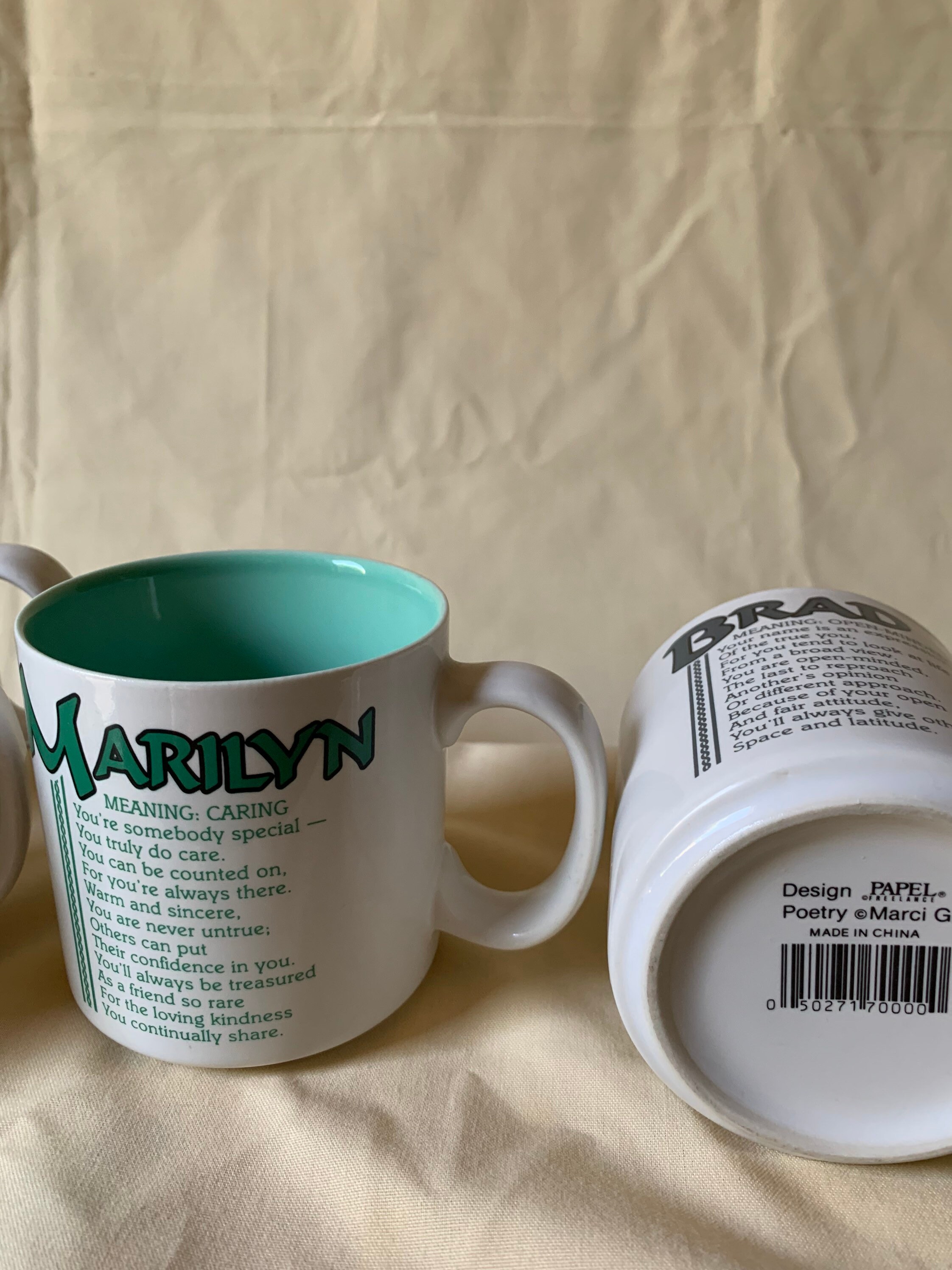 Ceramic Name Mug With Poetry Design - Etsy