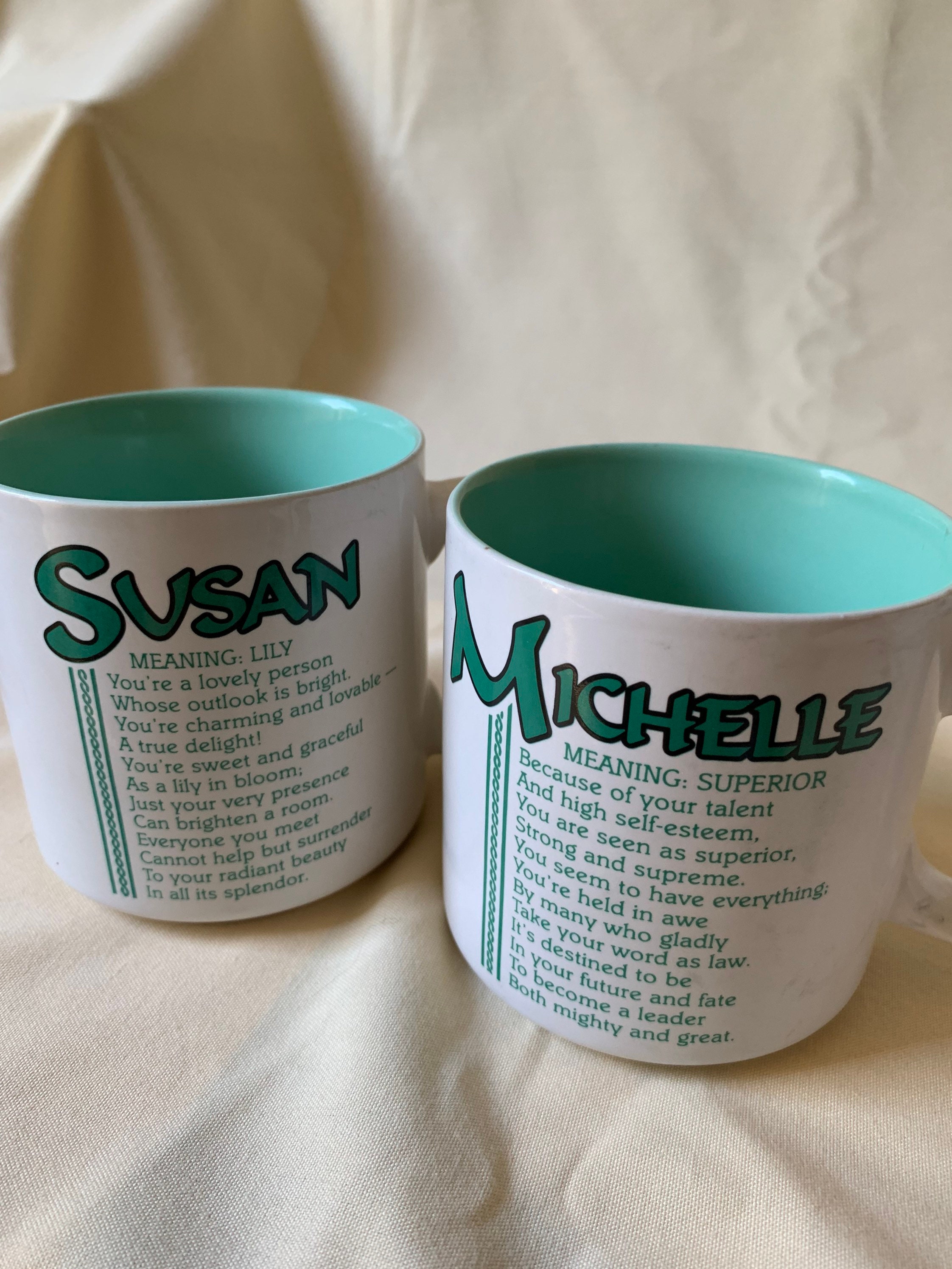 Ceramic Name Mug With Poetry Design - Etsy