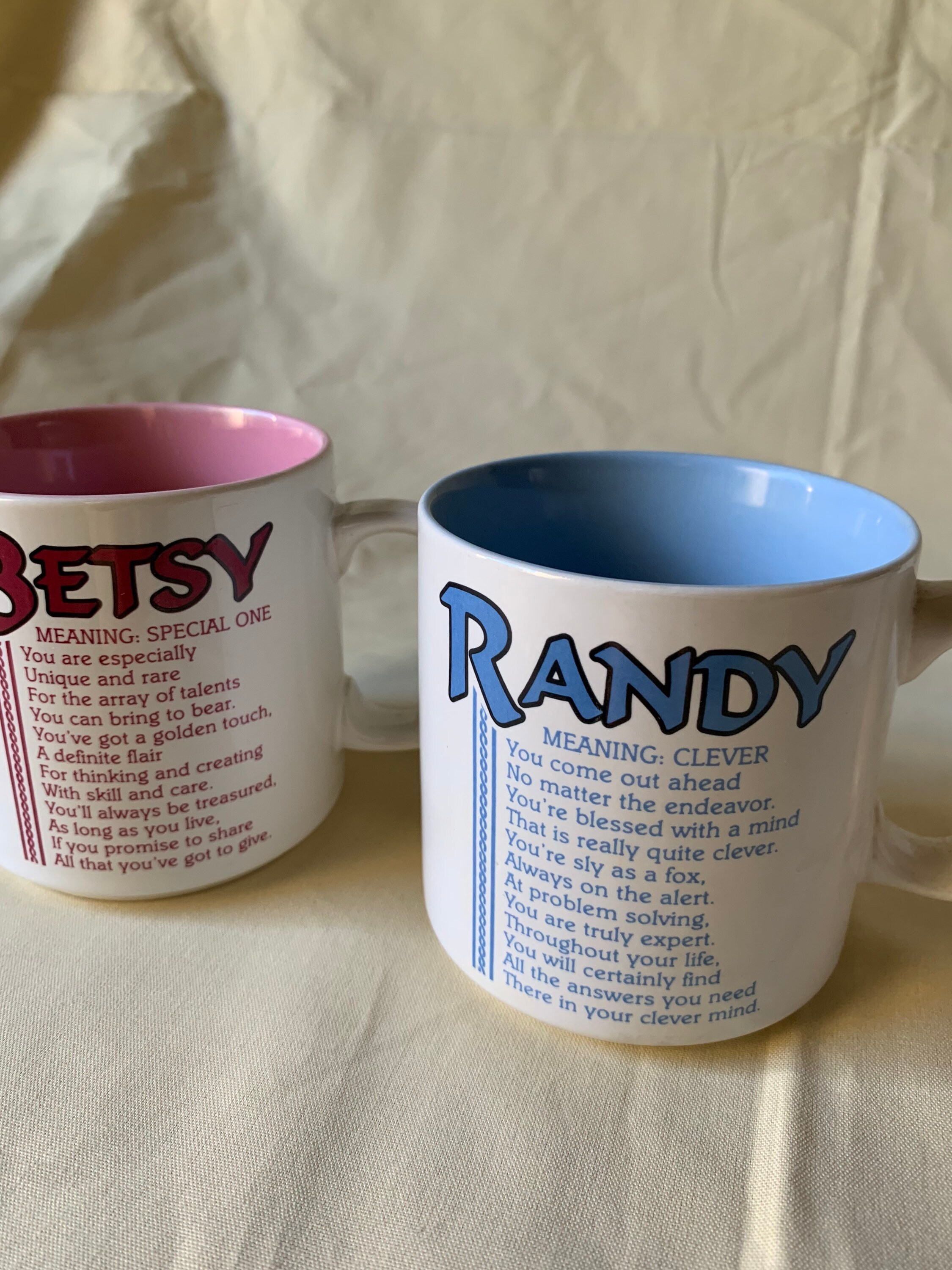 Ceramic Name Mug With Individual Poetry Design - Etsy