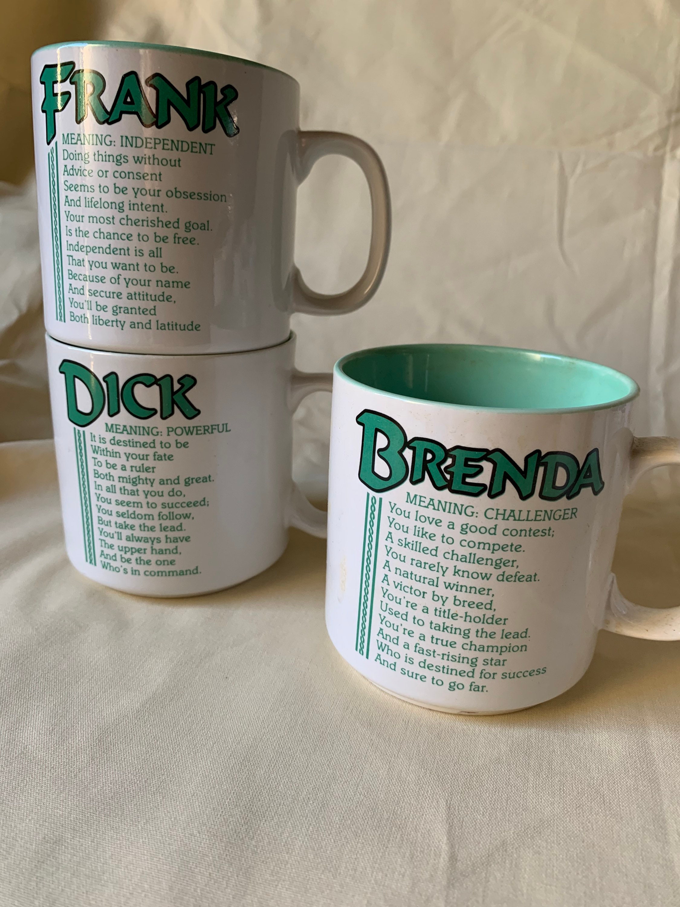 Ceramic Name Mug With Individual Poetry Design - Etsy
