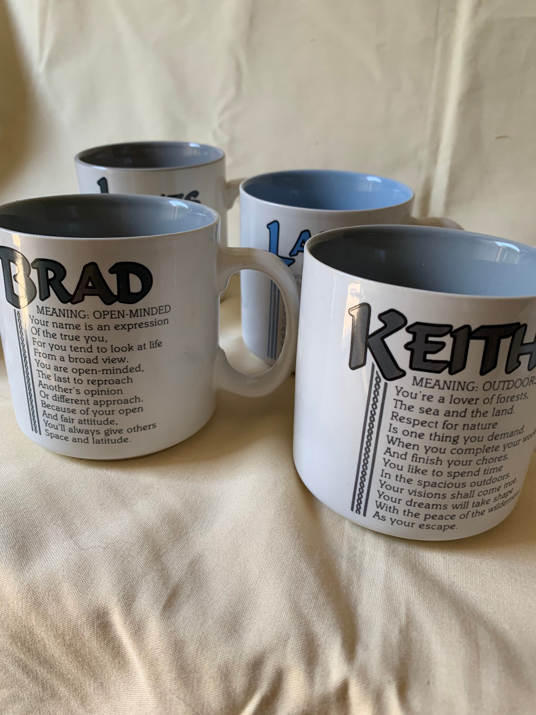 Ceramic Name Mug With Poetry Design - Etsy