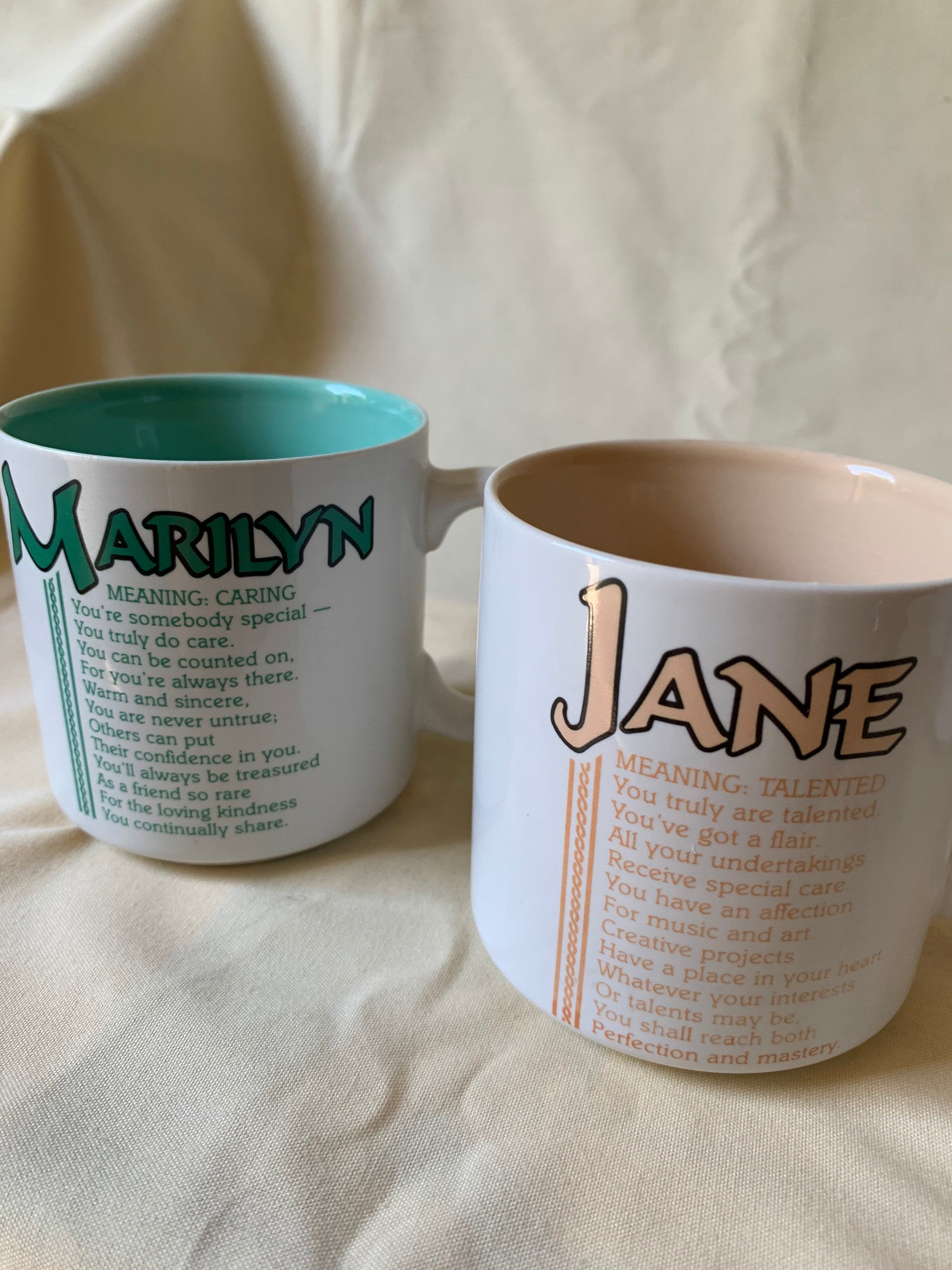 Ceramic Name Mug With Poetry Design - Etsy