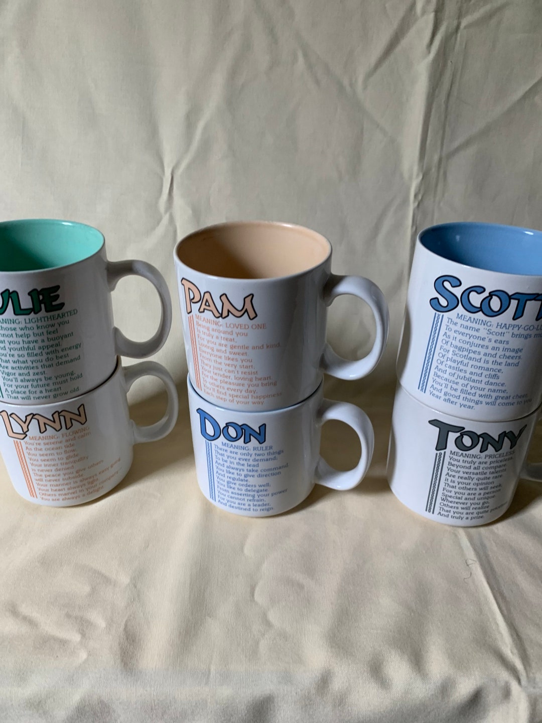 Ceramic Name Mug With Individual Poetry Design - Etsy