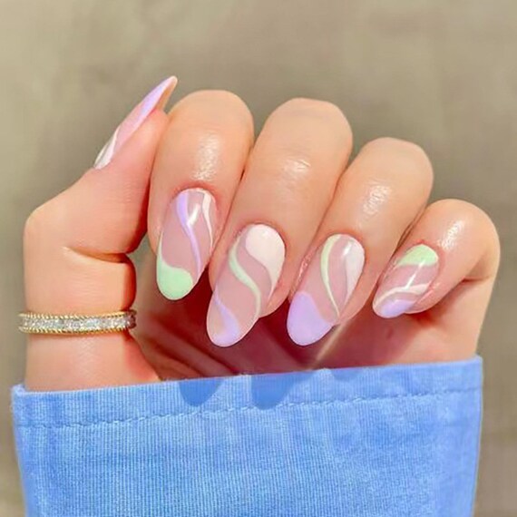 Simple Swirl Nail Designs