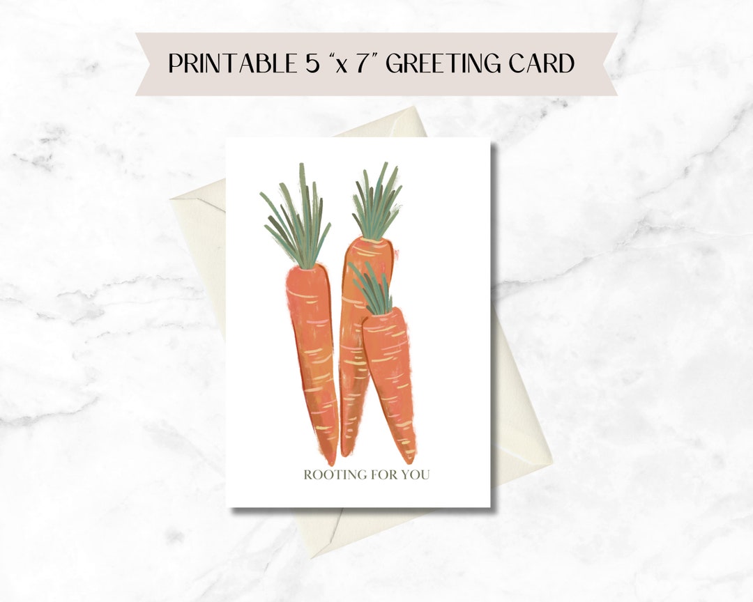 Rooting for You - You've Got This - Inspirational - Punny Vegetables ...