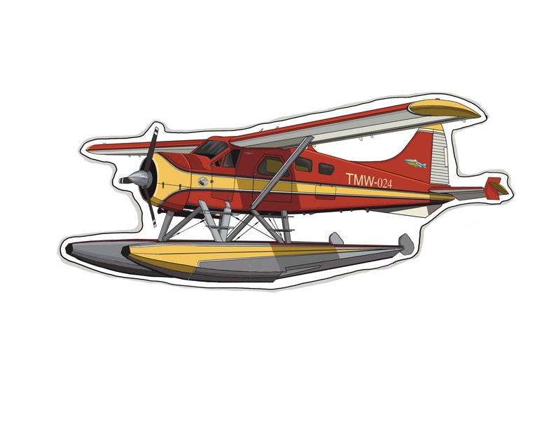 De Havilland Beaver Float Plane Sticker - Etsy